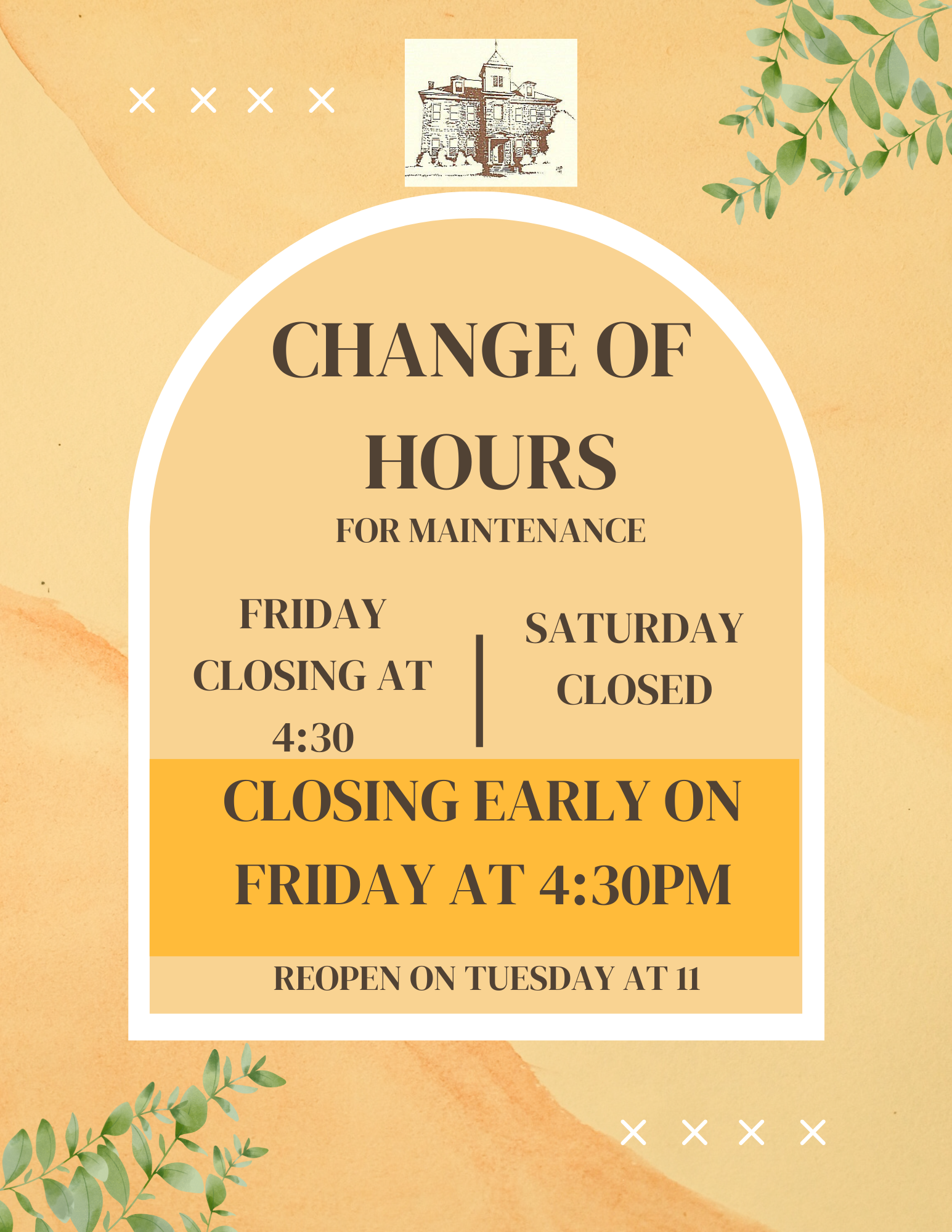 We will be closed on Saturday 1/28 – Pember Library
