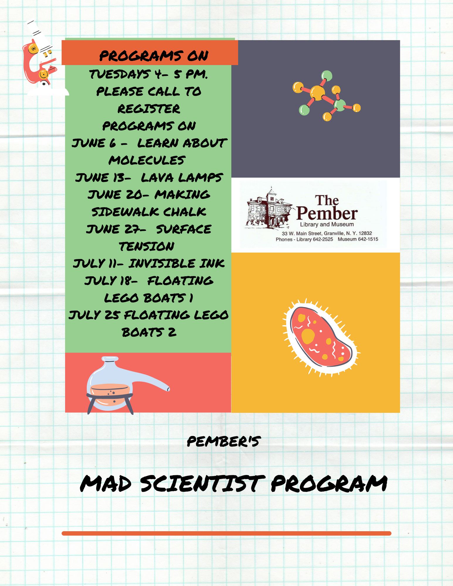 Mad Scientist Program – Pember Library